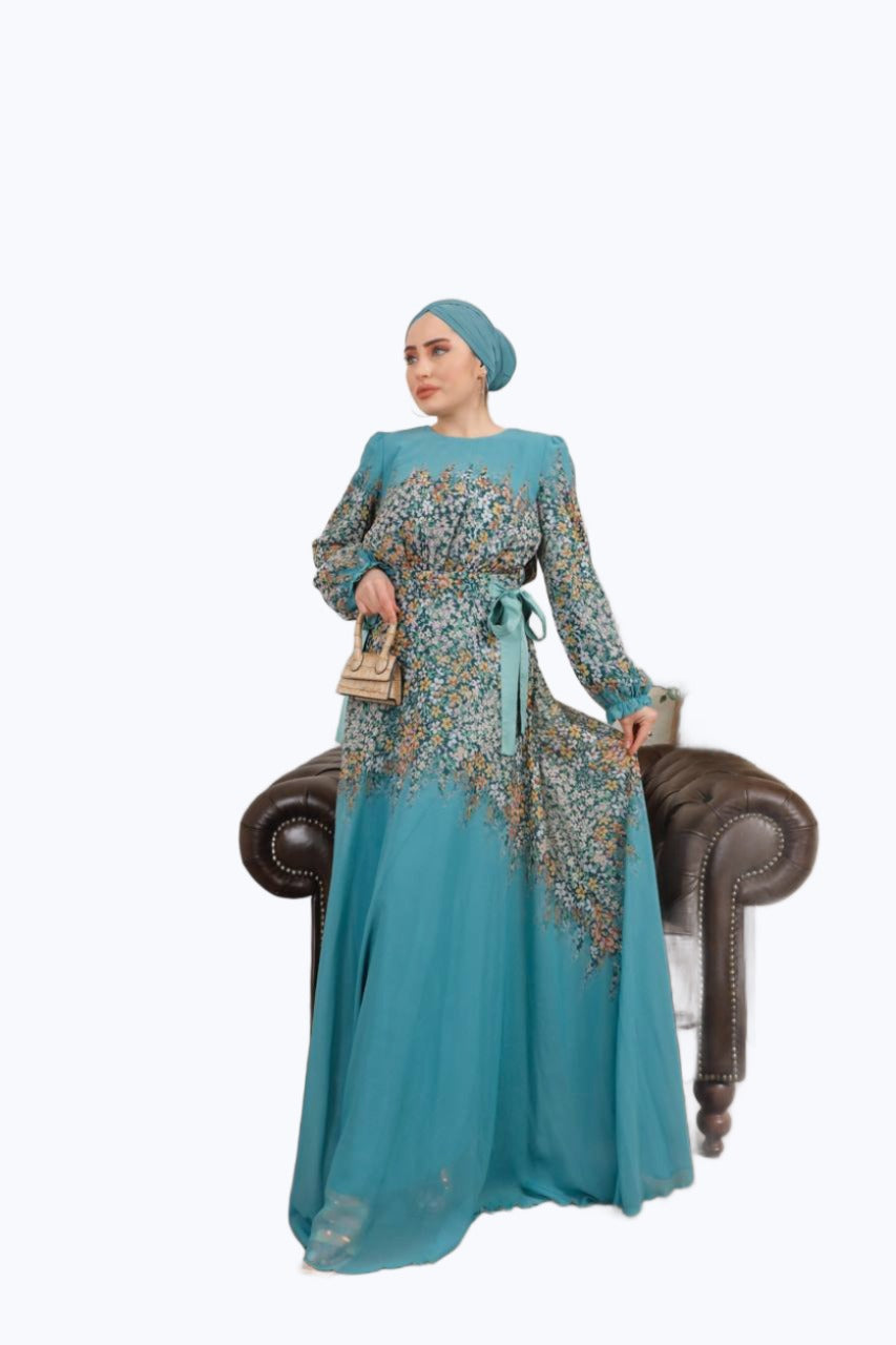 Zoya Floral Flowy dress – Elegance galleria